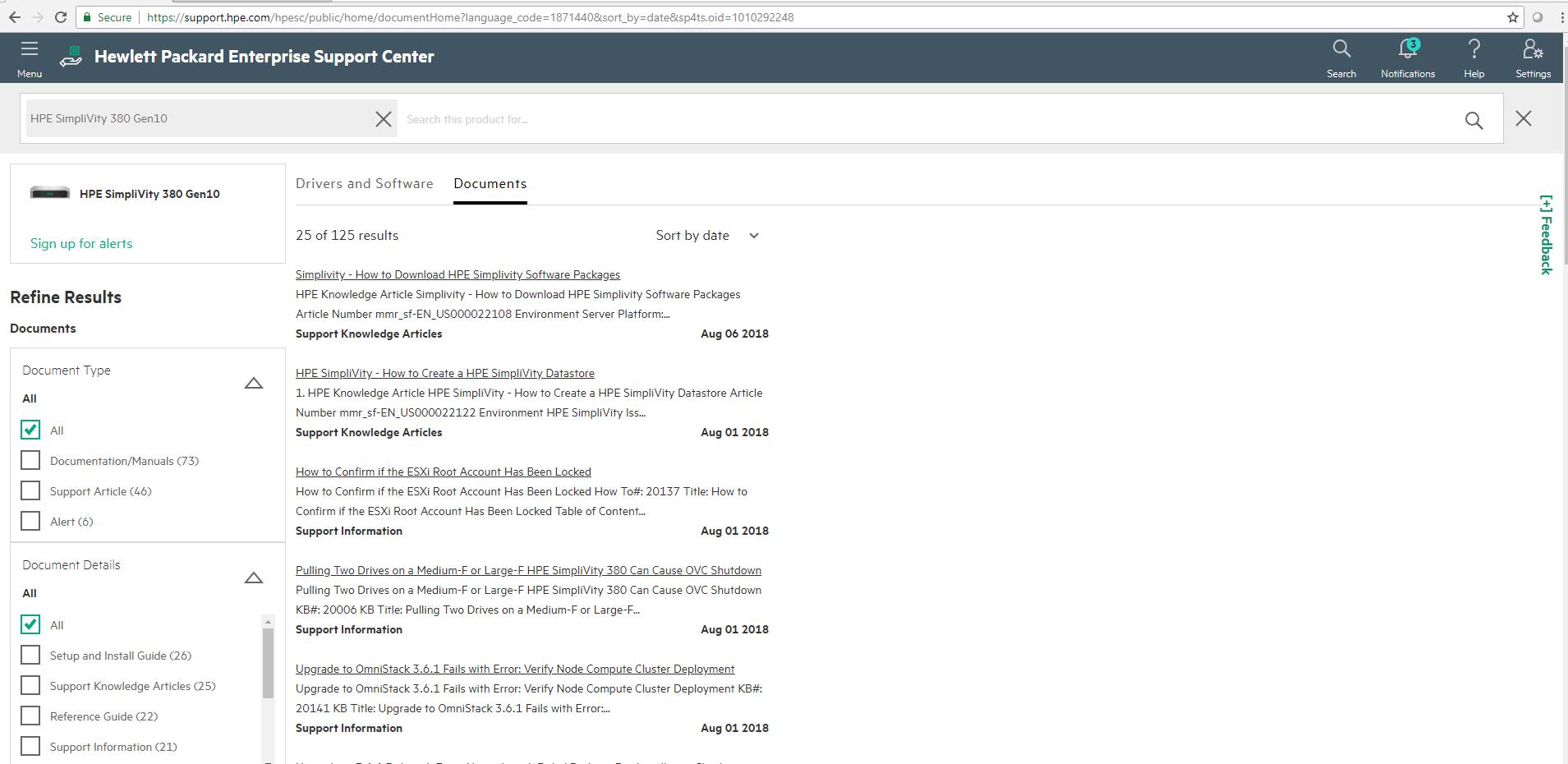 Document Display | HPE Support Center